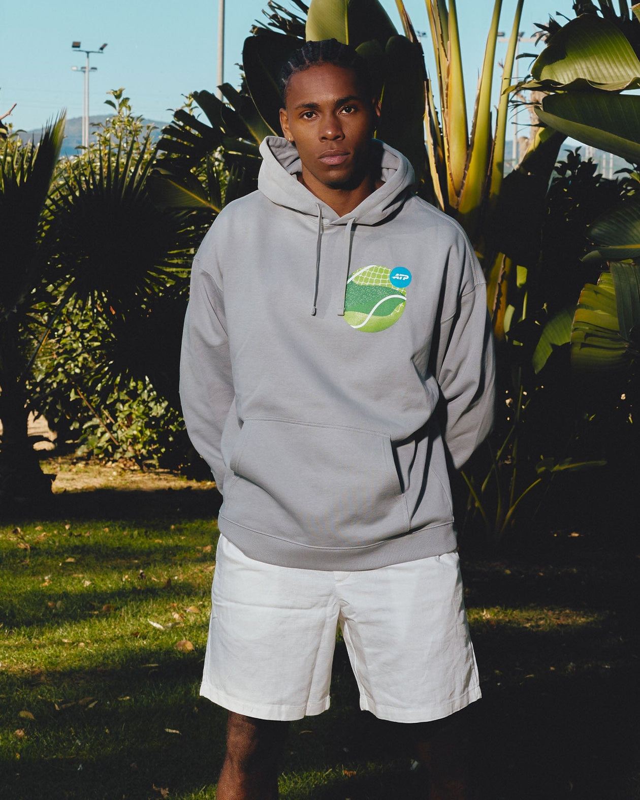 ATP The Ball Is Everything Hoodie Centre Court – Grey | Tennis Clothing ...